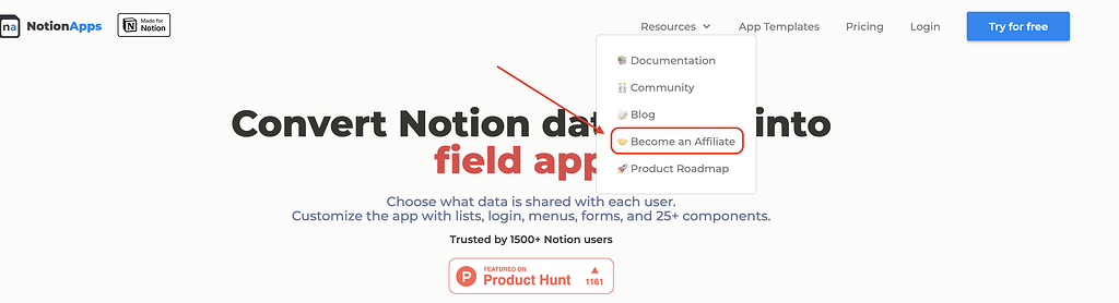 Affiliate Program - Announcements - NotionApps Community