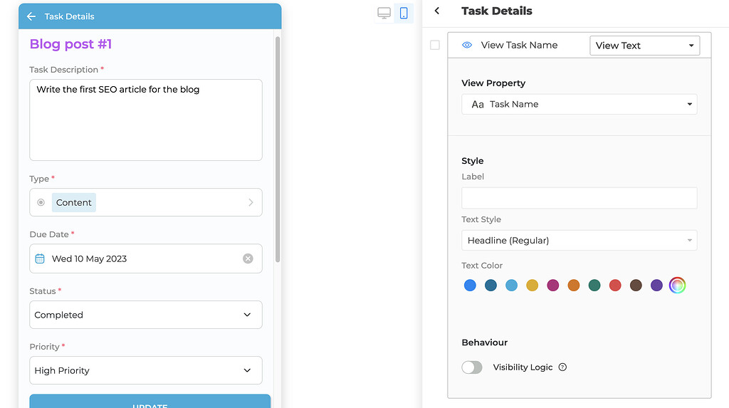 Introducing font size and color configurations in Label and View Text components - Announcements ...