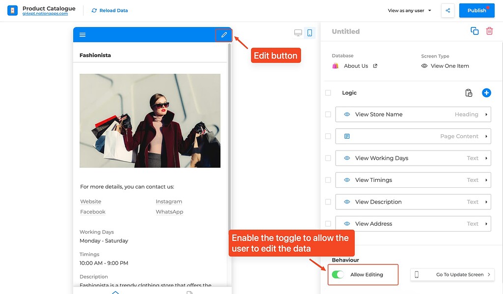 😏 Introducing Edit button in "View One Item" screen - Announcements - NotionApps Community